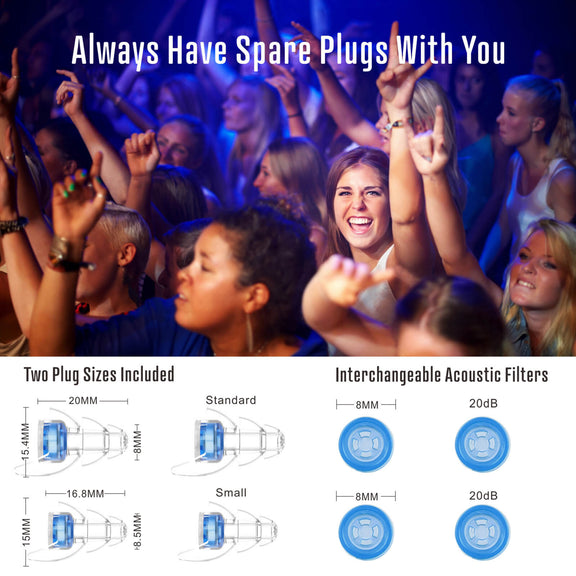 Noise Reducing High Fidelity Ear Plugs for Concerts – hearprotek